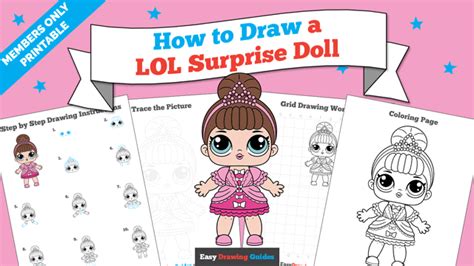 How To Draw A Lol Surprise Doll Really Easy Drawing Tutorial