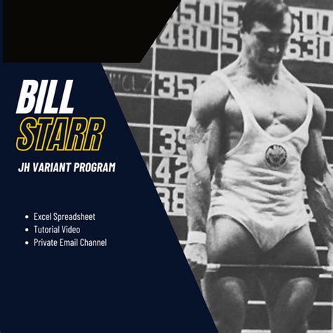 Bill Starr 5x5 Program Jh Variant Johnny Hazell