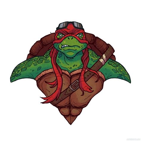 Черепашка ниндзя Рафаэль с очками на лбу — Аватары и картинки