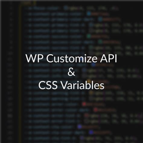 Setting Css Custom Properties Variables Using The Wordpress