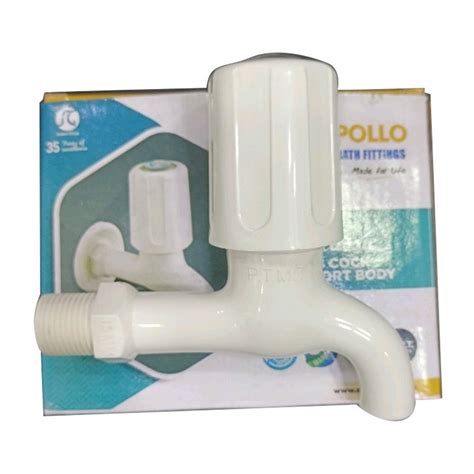 Classic Modern White Ptmt Bib Cock For Bathroom Fitting At ₹ 122piece