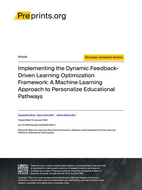 Implementing The Dynamic Feedback Driven Learning Pdf Learning Machine Learning