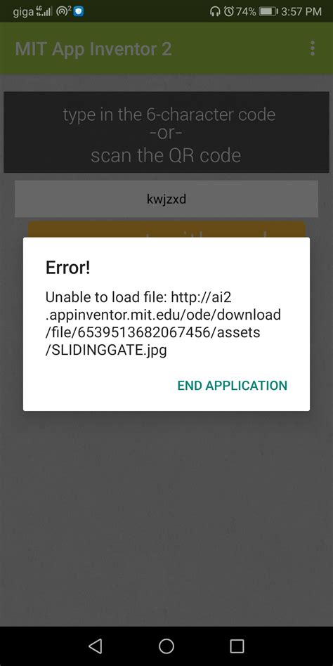 When I Clicked Botton Showing Error 1101 Mit App Inventor Help Mit