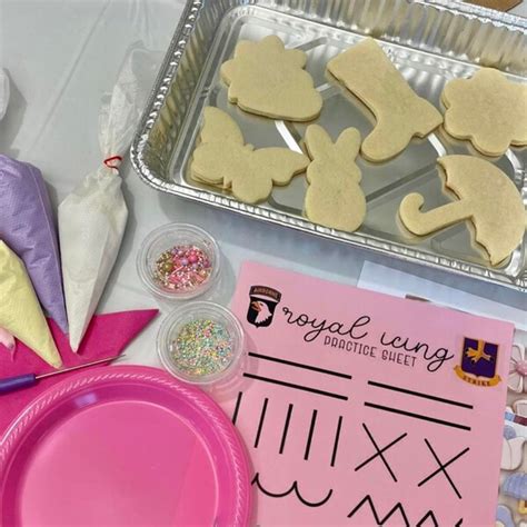 Royal Icing Sugar Cookie Class Practice Sheets Etsy