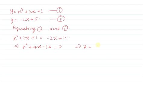 solved determine algebraically any point s of intersection of the