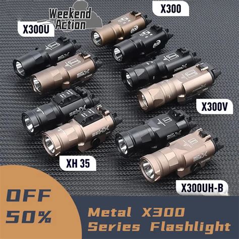 Wadsn Metal X300 X300u X300uh B X300v Xh35 Tactical Flashlight Led