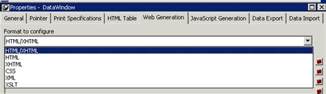 Designing Datawindow Objects For The Web Datawindow Pb Docs 100