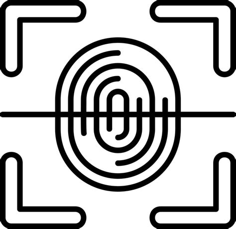 Fingerprint Scanner Vector Icon 20428124 Vector Art At Vecteezy