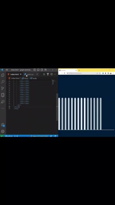 Graph Animation With Html And Css Html Css Youtuber Youtube Coding Trending Youtubeshorts