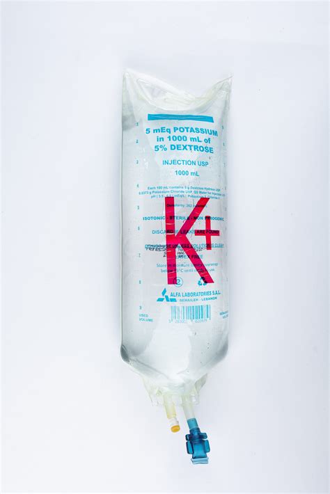 Potassium In Sodium Chloride Andor Dextrose Solution For Injection