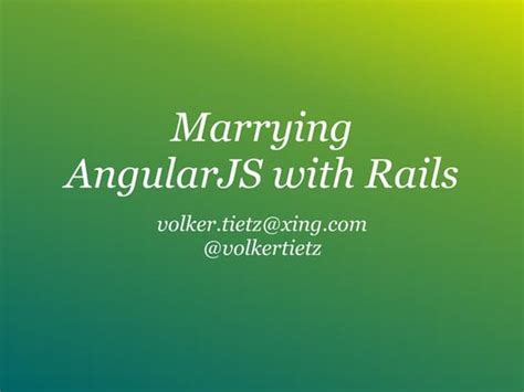 Frontend Finesse With Angular And Rails 4 Ppt