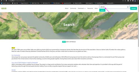 Implement Search Functionality Issue Qgis Qgis Hugo Github