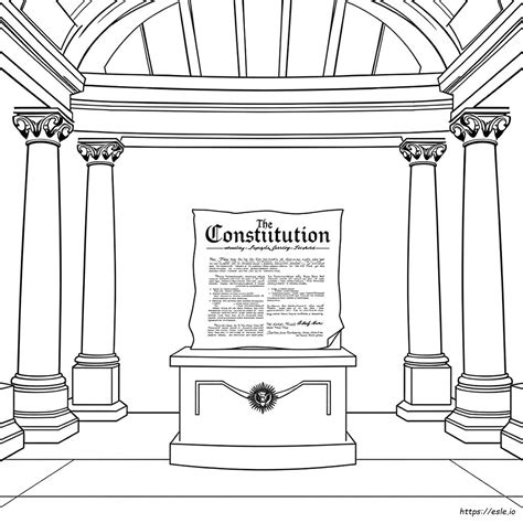 Us Constitution Coloring Pages