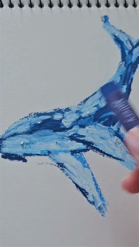 오일파스텔로 돌고래그리기🐬 Oilpasteldrawing 오일파스텔드로잉 돌고래그리기 Dolphin Youtube