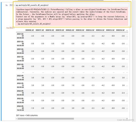 Pandas矩阵运算之用另一个pandas给加权df 矩阵运算 Csdn博客 Pandas矩阵运算之用另一个pandas给加权df 矩阵运算 Csdn博客