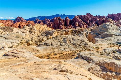 Rock Formations In Valley Of Fire State Park Nevada Usa Stock Image