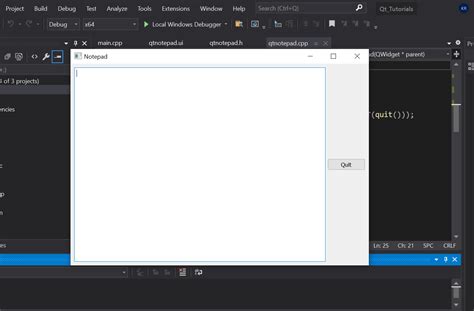 C How To Add A Menu Bar And A Push Button In The Same UI Using Qt Stack Overflow