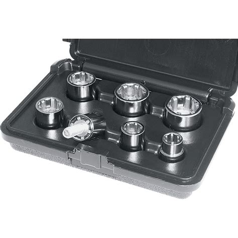 Grip Tite Super Socket Rounded Bolt Removers — 7 Pc Sae Set Model