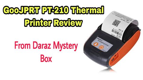 Goojprt Pt 210 Thermal Printer Review And How To Use It Youtube