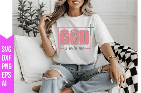God Is With Me Svg Graphic By Adnnan333 · Creative Fabrica