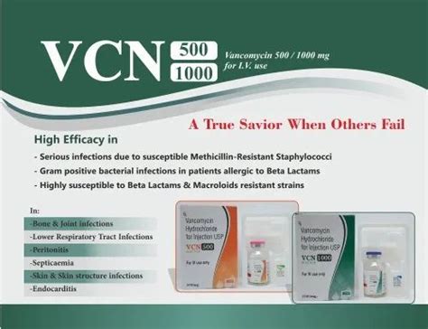 Vancomycin Injection 500 Mg Cipla Ltd Prescription At ₹ 299 Piece In Mumbai