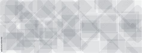 Abstract White And Grey Geometric Overlapping Square Pattern Design Of