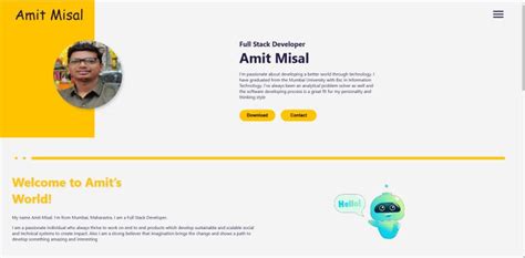 Reactjs Nodejs Expressjs Mongodb Redux Portfoliowebsite Amit Misal