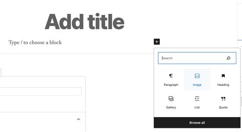 Inserter Not Available From Main Panel Add Block Button · Issue 47659 · Wordpress Gutenberg