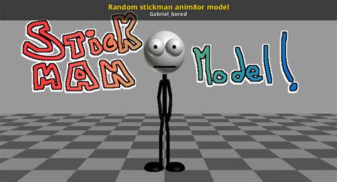 Random Stickman Anim8or Model Modding Tool For Baldis Basics Baldi