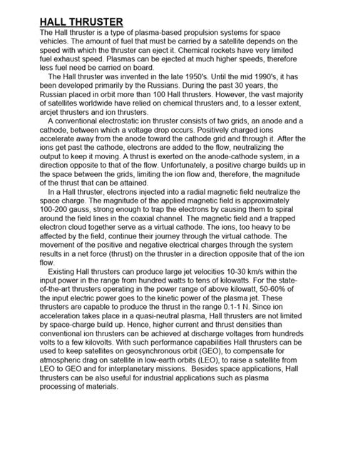 Solar Propulsion Script Pdf Spacecraft Propulsion Physical Sciences
