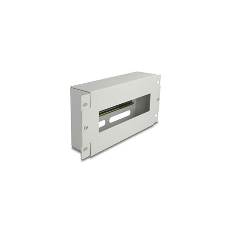 Delock 10″ Circuit Breaker Strip With Cover And Din Rail 3u Metal Grey