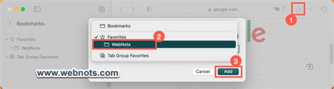 How To Create Favorites Folders In Safari Mac WebNots