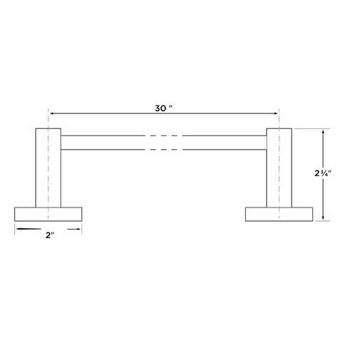 Vlora Bath Hardware Collection 30 Towel Bar In Flat Black By Sure Loc Hardware Vr Tb30 Fbl