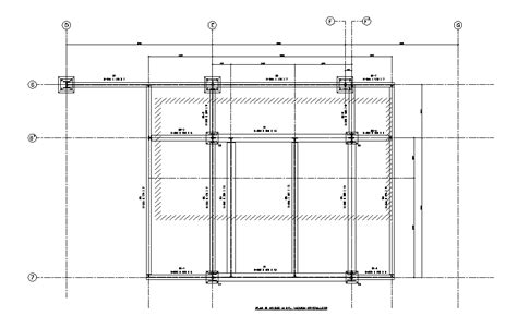 2d Cad Column Beam Layout Plan Drawing Free Download Dwg File Cadbull