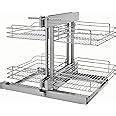 Amazon Com Rev A Shelf 5PSP 15 CR 15 Inch Chrome Blind Corner 4 Shelf Slide Out Kitchen Cabinet