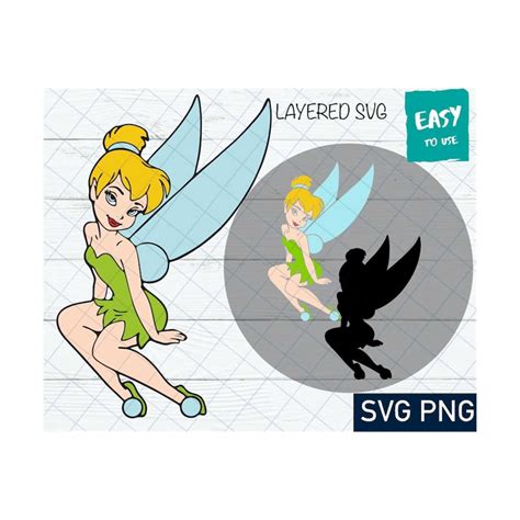 Tinker Bell Svg Cricut Svg Clipart Layered Svg Files For Inspire
