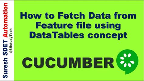 7 How To Fetch Data From Cucumber Feature File Using Datatables With Aslist And Asmaps Sdet