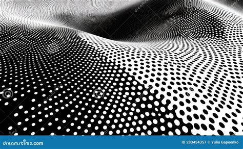 Monochrome Halftone Background Illustration Ai Generative Stock Illustration Illustration Of