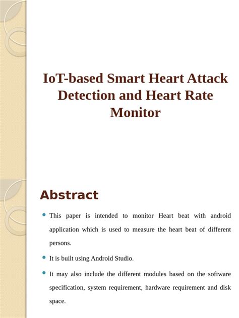 Iot Based Smart Heart Attack Detection And Heart Rate Monitor Pdf Microcontroller Internet