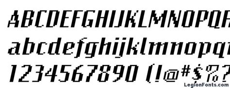 Bitmapwide Italic Font Download Free Legionfonts