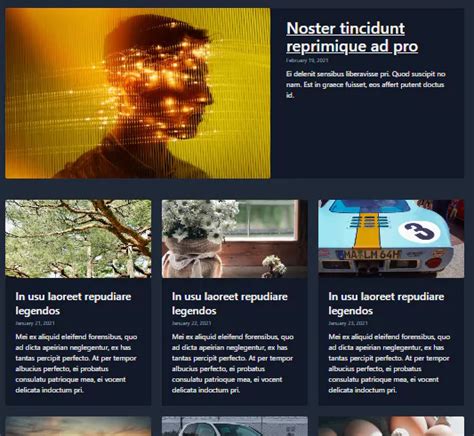 Tailwind CSS Blog Templates