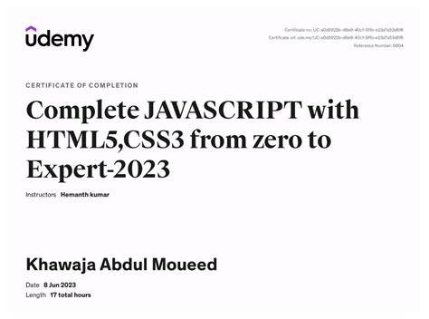 Html Css Javascript Webdevelopment Udemycertified Frontendskills