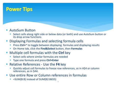 Mastering Excel Formulas And Functions Ppt