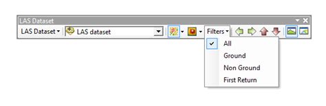 LAS Dataset ToolbarFilter OptionsArcMap Documentation