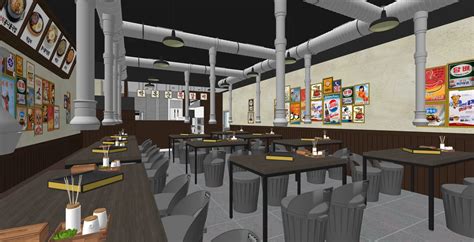 스케치업 상가 인테리어 3d 공간 모델링 포트폴리오 크몽