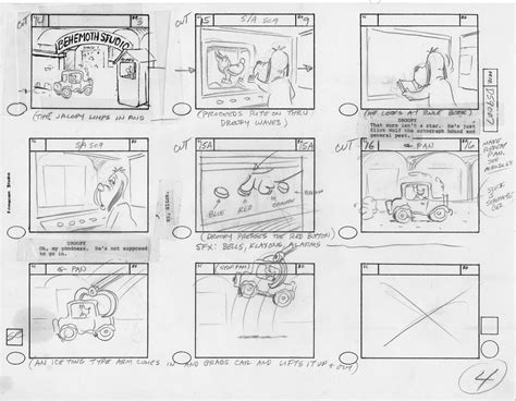 Original Comic Strip Animation And Illustration Art Du Storyboard De