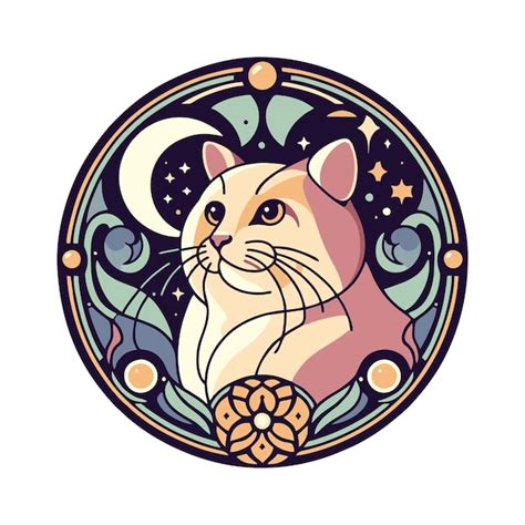 Premium Vector Cat Flat Vector Design In Classic Style