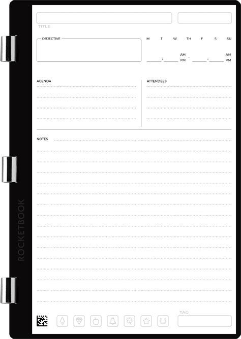 rocketbook pro meeting notes page pack scannable rocketbook pro pages