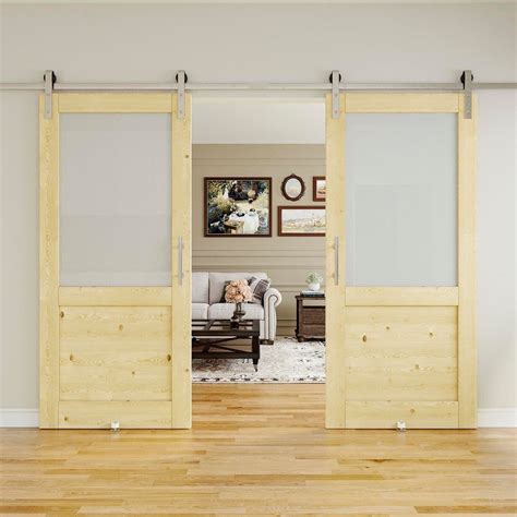 Ark Design 72 In X 80 In 12 Lite Frosted Glass Unfinished Glass Mdf