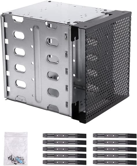 Hdd Cage Rack Hard Drive Rack Detachable Hdd Trays 5 25inch To 5x 3 5inch Sata Sas Hdd Cage